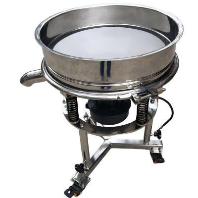 China Stainless steel 304 high-frequency vibrating screen for efficient and low noise screening of ceramic glaze and latex paint for sale