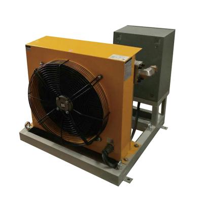China Single fan hydraulic station cooler CNC lathe hydraulic system oil cooled radiator forklift machine cooling for sale