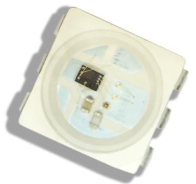 China WS2813 WS2813B 6PIN 5050 RGB LED Chip SMD Dual-signal Addressable 5V White for sale