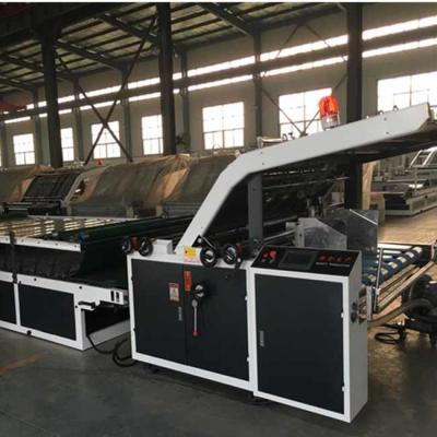 China PLC Semi Automatic Flute Laminating Machine For Corrugated Cardboard for sale