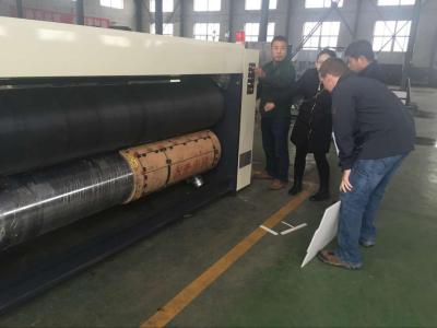 China 2400 Model Rotary Die Cutter Machine , Corrugated Board Cutting Machine Semi Automatic for sale