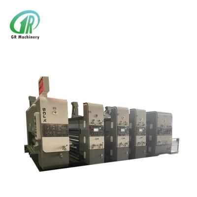 Китай Автоматическая рифленая печатная машина Flexo коробки водит прорезать фидера Eage продается