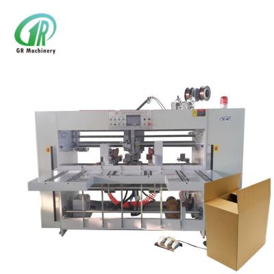 China PLC Automatic Carton Box Stitching Machine With Double Servo Motor for sale