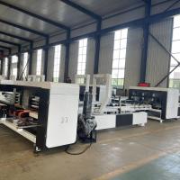 China Computerized High Speed Automatic Corrugated Carton Folder Gluer and Stitcher Machine for sale