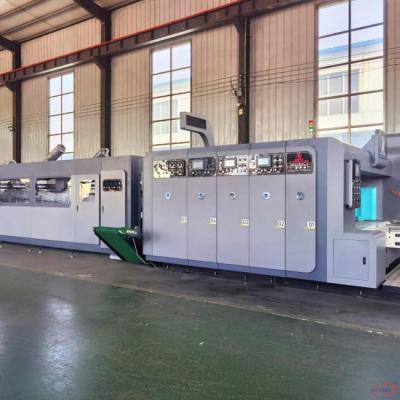 Cina Correzione di scatole ad alta frequenza FFG Flexo Printing Folding Gluer Case Making Machine in vendita
