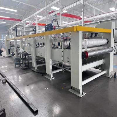 China 3 5 7 Layer Corrugated Paperboard Production Line Double Facer with 7 Groups Pneumatic Pressure Plate and 2 Pieces Proportioning Valve for sale