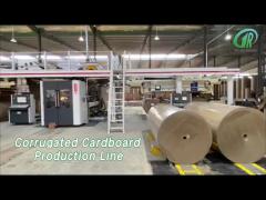 Automatic Corrugated Cardboard Production Line 1800mm Full Hydraulic