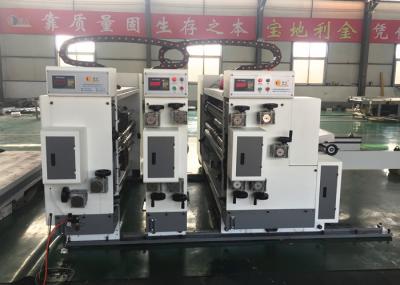 Cina piccola macchina dello slotter della stampante a colori del doppio di flexo dell'alimentatore del margine anteriore del cartone in vendita