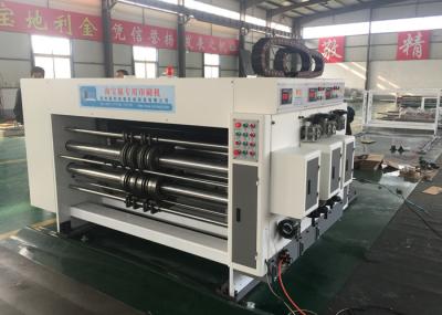 Cina piccola macchina dello slotter della stampante a colori del doppio di flexo dell'alimentatore del margine anteriore del cartone in vendita