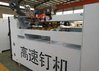 China 4 Kw Power Carton Box Stitching Machine / Semi Automatic Box Stitching Machine for sale