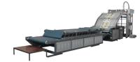 China Improve Efficient Sheet / Film Lamination Machine Automatic Gluing Avoid Glue Waste for sale