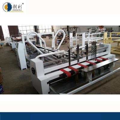 China Volledige Automatisch stelt Golfdoos in werking Lijmend Machine HMI en Goede PLC Controle Te koop