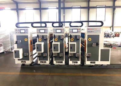Cina Margine anteriore che alimenta stampa del contenitore di cartone di 4 colori che scanala macchina scanalatrice a macchina/automatica tagliare in vendita