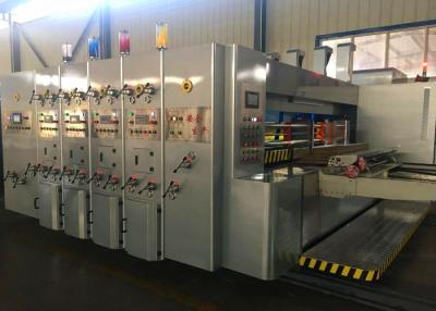 Cina Stampa automatica del contenitore di cartone di colore grigio che scanala macchina tagliante a macchina/automatica tagliare in vendita