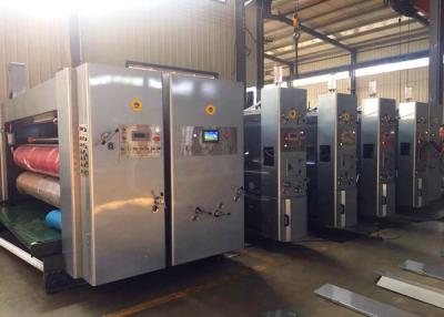 Cina Stampa automatica del contenitore di cartone di colore grigio che scanala macchina tagliante a macchina/automatica tagliare in vendita
