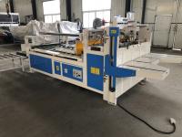 China Corrugated Box Folder Gluer Machine / Semi - Auto Gluing Machine for sale