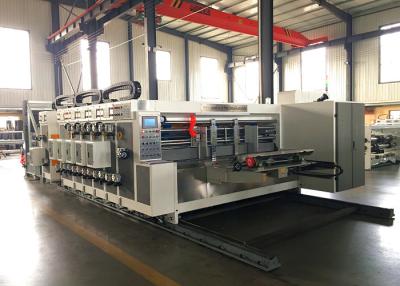 Cina La doppia linea della stampa di stampante automatica Slotter di Flexo dell'alimentatore del cartone muore taglierina con la macchina dell'impilatore in vendita