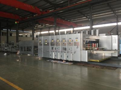 Cina Dimensione massima automatica di stampa di Gluer 1400*2200mm della cartella di Slotter dell'alimentatore del margine anteriore in vendita