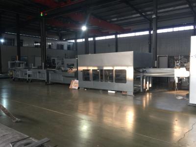 Cina Flexo che stampa la macchina ondulata del cartone con tagliare e la scanalatura della linea a stampo tagliente d'incollatura ed impacchettante in vendita