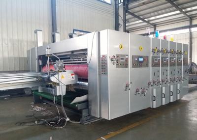 Cina Il cartone Slotter di Flexo dell'inchiostro dell'acqua muore taglierina con Gluer e le reggette in linea in vendita