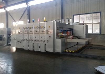 Cina Il cartone Slotter di Flexo dell'inchiostro dell'acqua muore taglierina con Gluer e le reggette in linea in vendita
