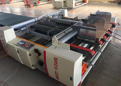 China 2200 Model Double Sheets Carton Folder Gluer Machine Corrugated Packing Machine for sale