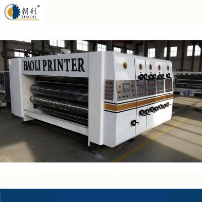 Cina Stampante a macchina Slotter di Flexo tagliata scanalatura della stampa del contenitore di cartone con l'impilatore in vendita