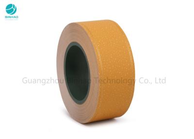 Cina Sigaretta normale gialla del sughero che fornisce di punta carta 34gsm con la linea o le parole dell'oro in vendita