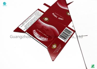 China Cor completa feita sob encomenda de caixas de cigarro do cartão da parte alta dobrável luxuosa impressa à venda