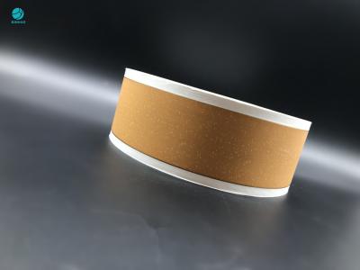 Cina sigaretta del sughero di 64mm che fornisce di punta carta stampata con la linea ed il logo dell'oro per re Size in vendita
