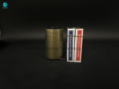Cina Linea olografica nastro dell'oro dell'ANIMALE DOMESTICO della striscia di strappo per la scatola di carte da gioco che imballa con il tempo di immagazzinaggio di lunga durata in vendita