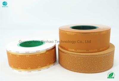 Cina La base dell'acqua di stampa a colori inchiostra 64mm Cork Tipping Paper giallo in vendita