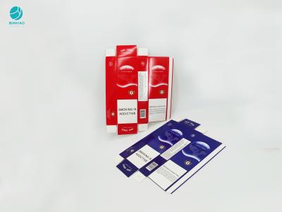 Cina Scatola di cartone d'imballaggio della sigaretta blu rossa inoffensiva con progettazione personale in vendita