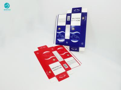 Cina Scatola di cartone d'imballaggio della sigaretta blu rossa inoffensiva con progettazione personale in vendita