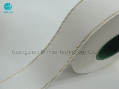 中国 フィルター棒のためのペーパーをひっくり返す金ライン白い基礎タバコ 販売のため
