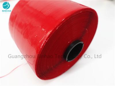 Cina Striscia di strappo di Bopp di colore rosso che avvolge nastro per l'imballaggio della sigaretta del tabacco in vendita