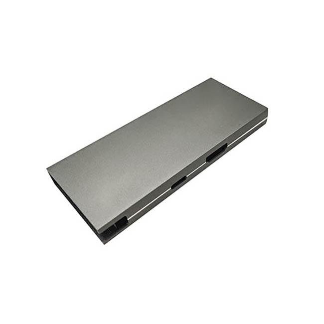 CNC machined aluminum housing part with sandblasted surface