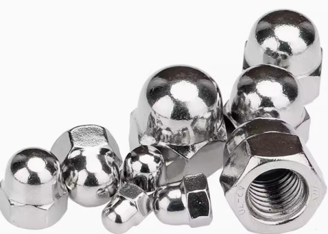 M6 M8 TC4 Titanium Alloy Hexagon Cap Nut