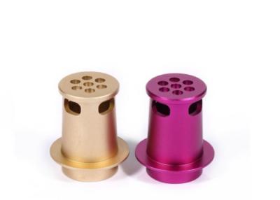 China Bronze purple Silver plating Lathe Machining Parts PVD CNC machining Aluminium Parts for sale