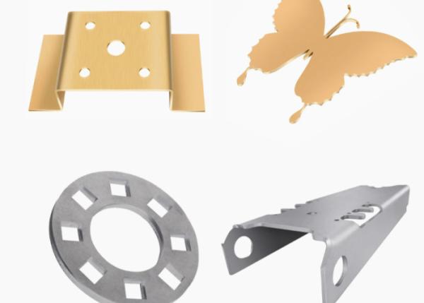 Quality Spray Powder Golden Sheet Metal Fabrication Parts AL5052 AL7076 Long Lasting for sale