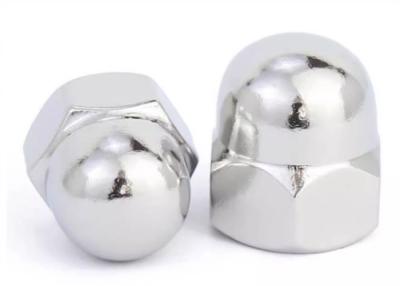 China M5 M6 steel Dome Cap Nuts Carbon steel black Acron Nut Galvanized Metel Nuts white Yellow for sale