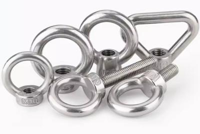 China M12 M18  Stainless steel eye Nut SS304 SS316 A2 A4-81 Customized Size Plain finish for sale