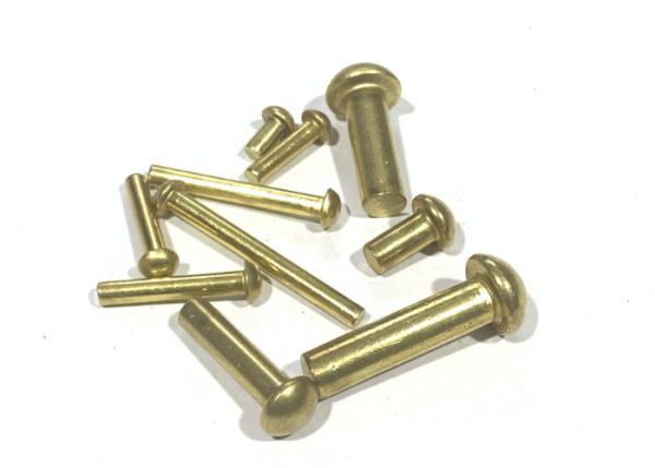 Quality Carbon Steel round head solid rivet 7/8 1 3/16 Customized Copper plating solid for sale