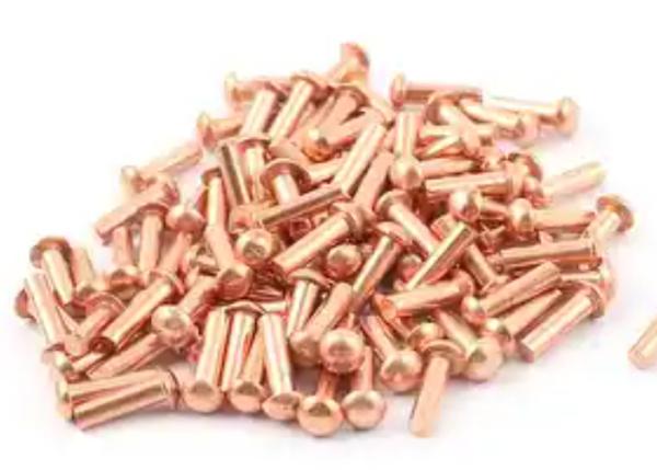 Quality Carbon Steel round head solid rivet 7/8 1 3/16 Customized Copper plating solid rivet for sale