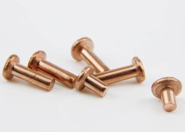 Quality Brass Copper Round head solid rivet 7/16 1/2 Customized Yellow Gold solid rivets for sale