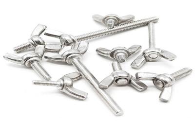 중국 M4 M6 M10 GR5 가연 탄소 강철 청색 흰색 나비 날개 볼트 진크 코팅 ZP DIN318 판매용