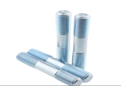 중국 사용자 정의 탄소 강철 등급 8.8 10.9 12.9 파란색 흰색 구강 접착 스터드 볼트 DIN938 DIN976 판매용