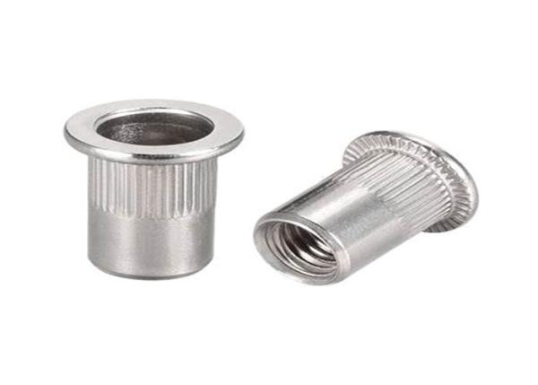 Quality M5 Stainless Steel SS304 Small Flat Head Serrated Rivet Nuts SS304 316 316L for sale