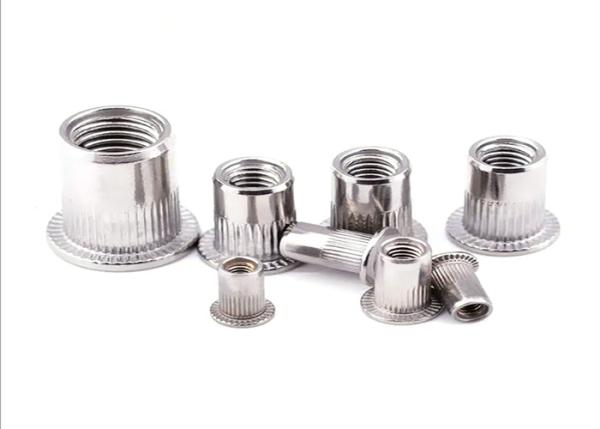 Quality M5 Stainless Steel SS304 Small Flat Head Serrated Rivet Nuts SS304 316 316L for sale