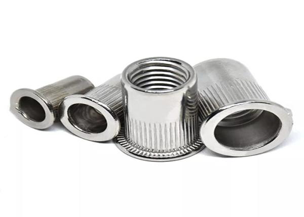 Quality M5 Stainless Steel SS304 Small Flat Head Serrated Rivet Nuts SS304 316 316L for sale